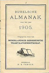 Bijbelsche almanak Almanak voor de jeugd Als het klokje zeven slaat